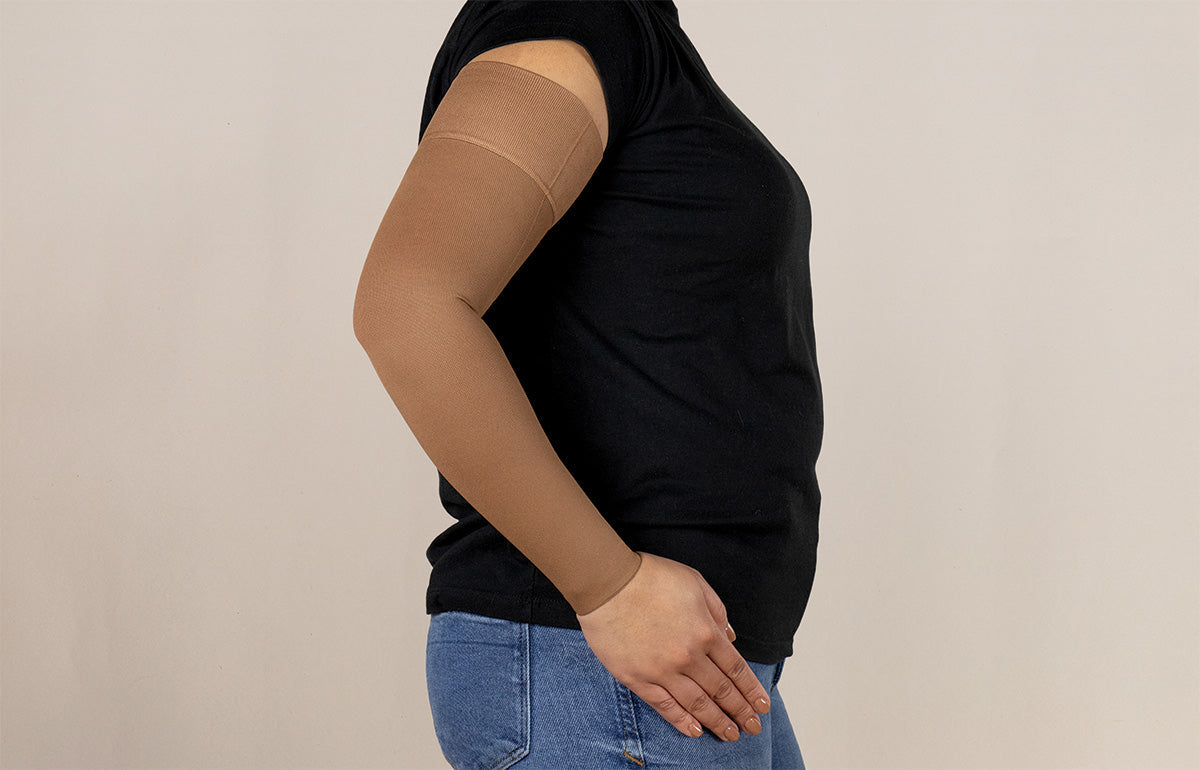 Mocha Gradient Compression Arm Sleeve – Rescue Legs